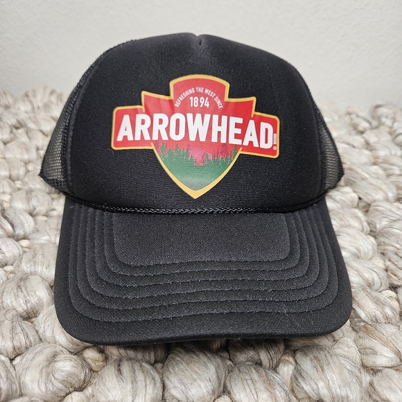 OTTO | Accessories | New Arrowhead Water Logo Trucker Hat Snap Back Black Official Otto | Poshmark